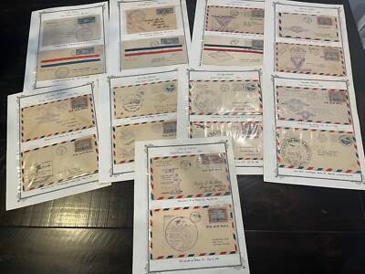 COLLECTION US AIRMAIL FIRST FLIGHT STAMP COVERS: w/CANCELS 1927-1931 18 ...