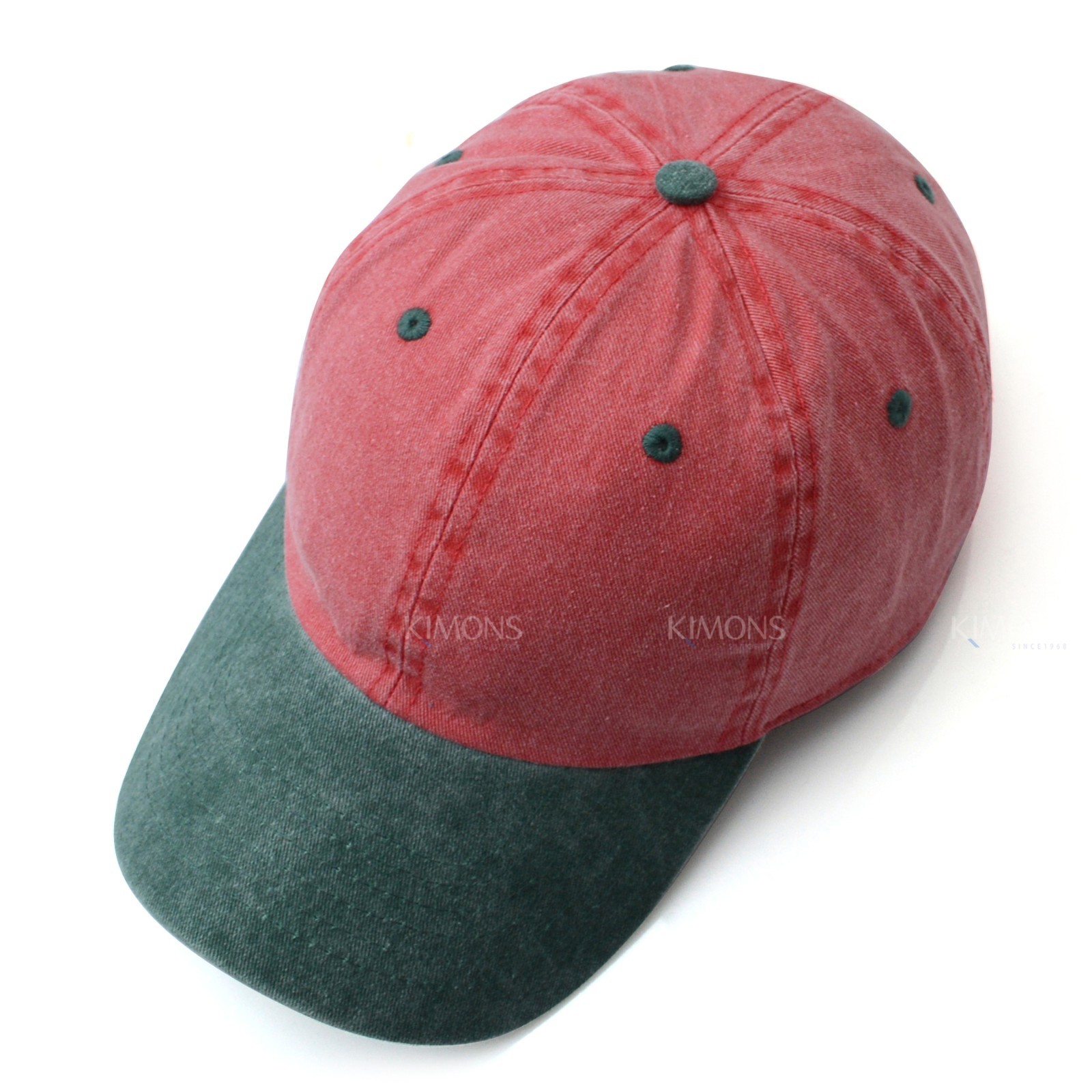 Pigment Dyed Baseball Ball Cap Washed 2Two Tone Cotton Vintage Hat Dad ...