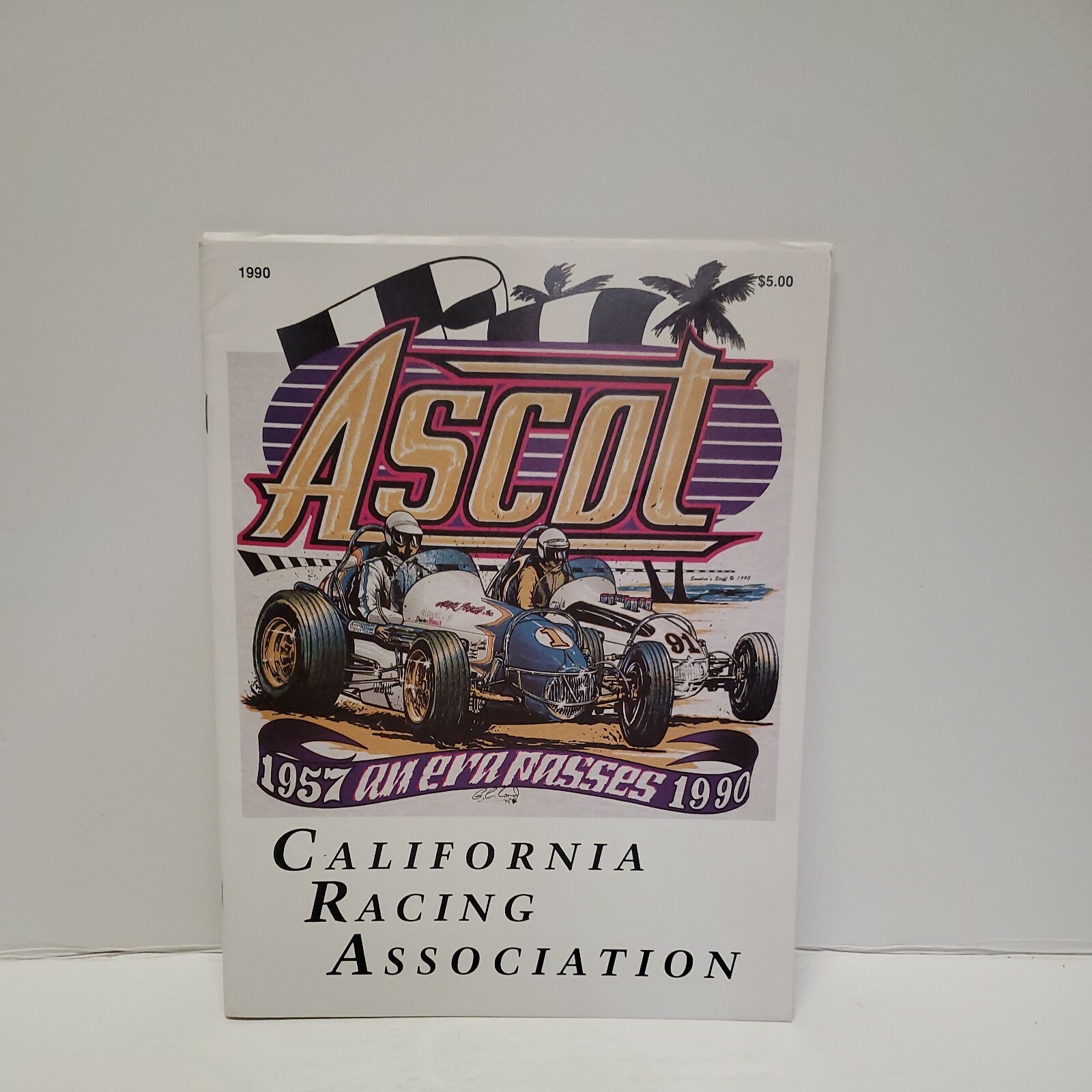 1990 ASCOT CALIFORNIA RACING ASSOCIATION SPEEDWAY PROGRAM JEFF GORDON ...