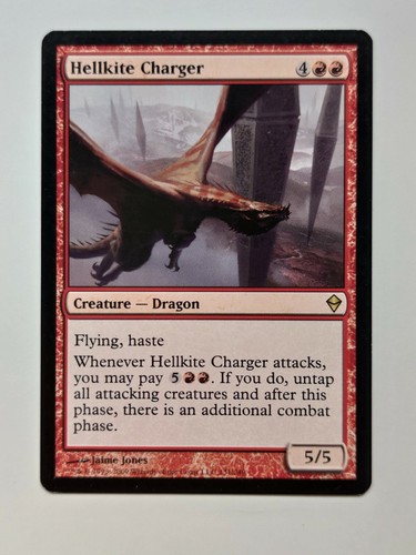 MTG Magic the Gathering card Hellkite Charger from Zendikar - Eng | eBay