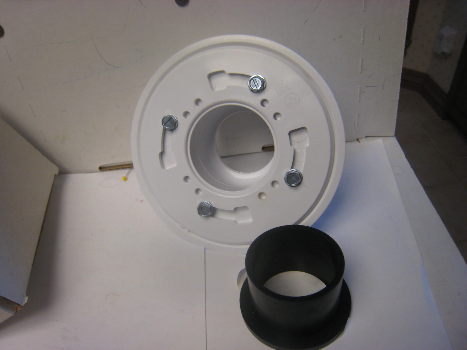 PVC Drain Flange Coupling for Tile Floor Signature Hardware 39922 ...