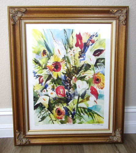 WAYNE D CHAMBERS LIMITED EDITION FLORAL SIGNED PRINT PAINTING ART ...