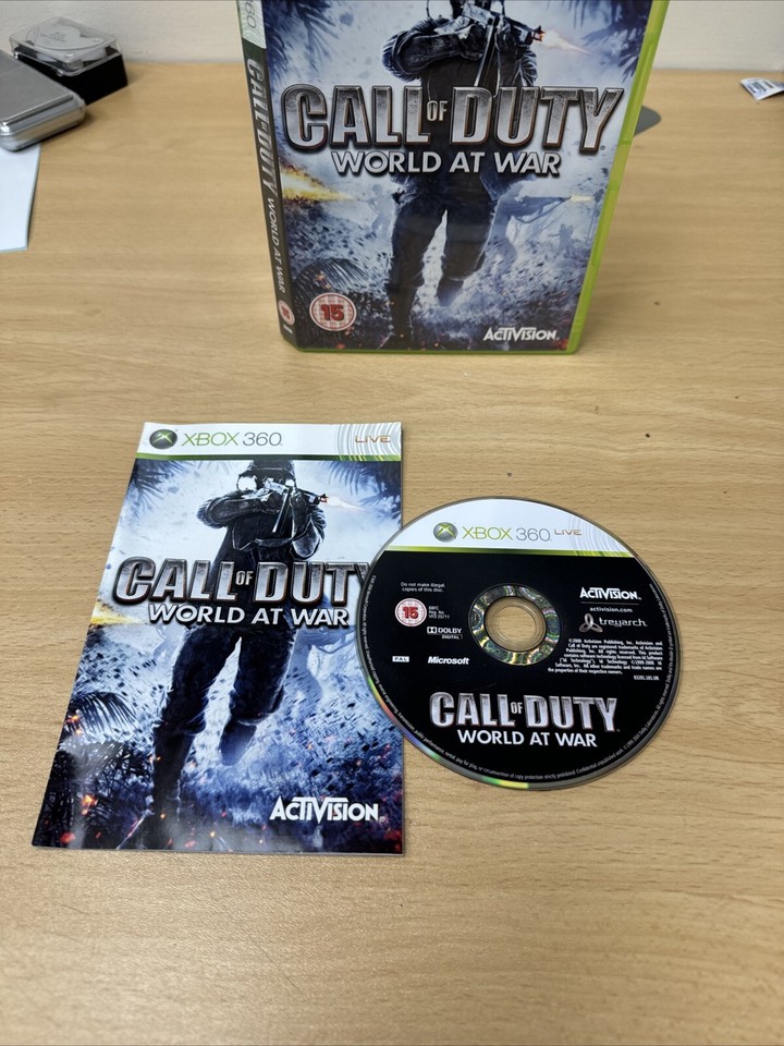 Call of Duty World at War CoD WaW Xbox 360 Video Game Manual PAL ...