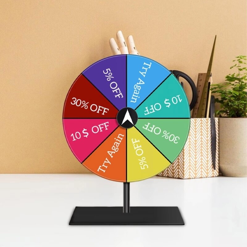 Portable Editable Spin Wheel For Customizable Prizes and Awards Daily ...