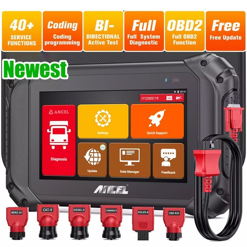 Heavy Duty Truck Diesel Diagnostic Scanner Tool DPF Regen Speed Limit ...