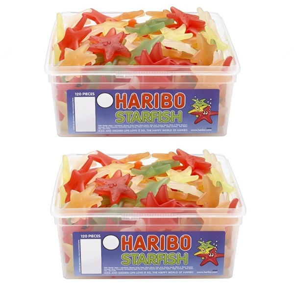 2 X FULL TUBS HARIBO SWEETS WHOLESALE DISCOUNT CANDY BOX PARTY FAVOURS ...