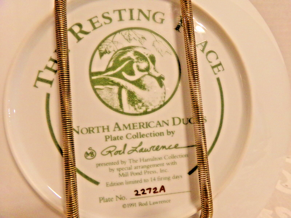 NORTH AMERICAN DUCK PLATE ~ "THE RESTING PLACE"~ BY ROD LAWRENCE | eBay