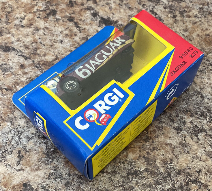 NEW Vintage 1992 - Corgi Purple Jaguar XJ9 #6 Car No 90580 Toy NOS | eBay