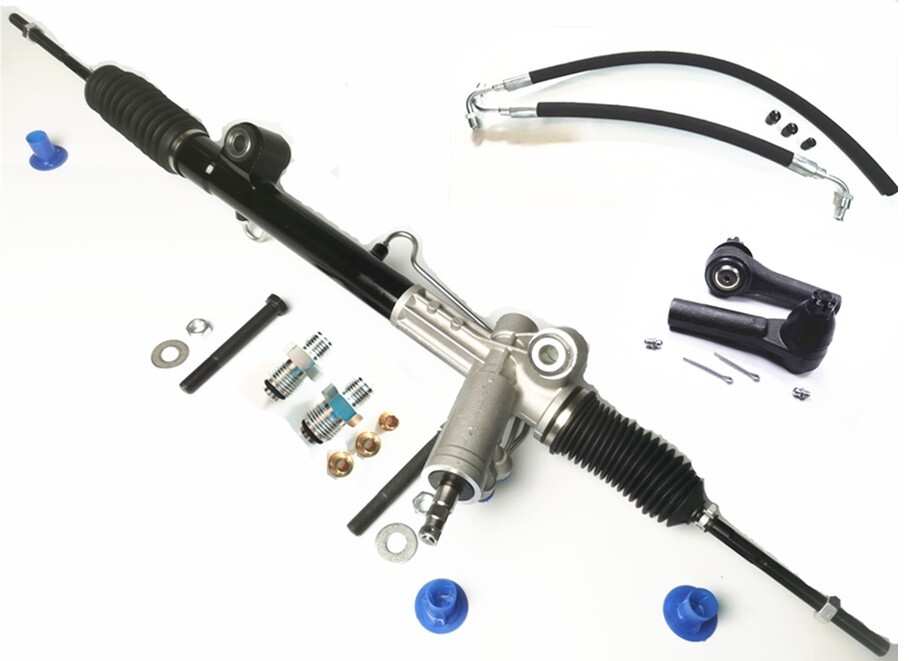 Mustang II 2 Front End Power Rack kit W/2pc Rubber Pump Power Steering ...