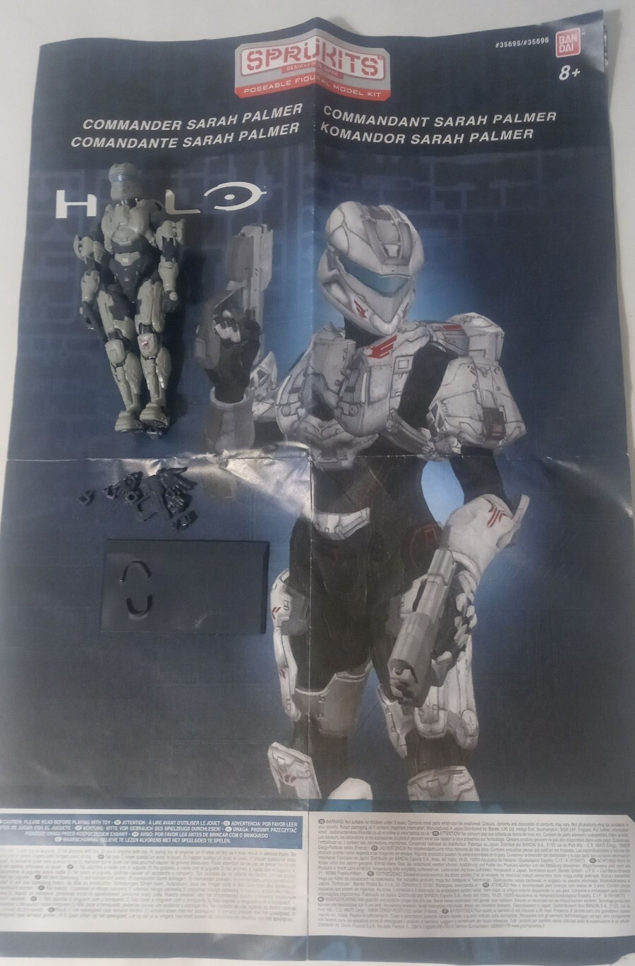 Bandai Sprukits Commander Sarah Palmer Level 2 Model Kit | eBay