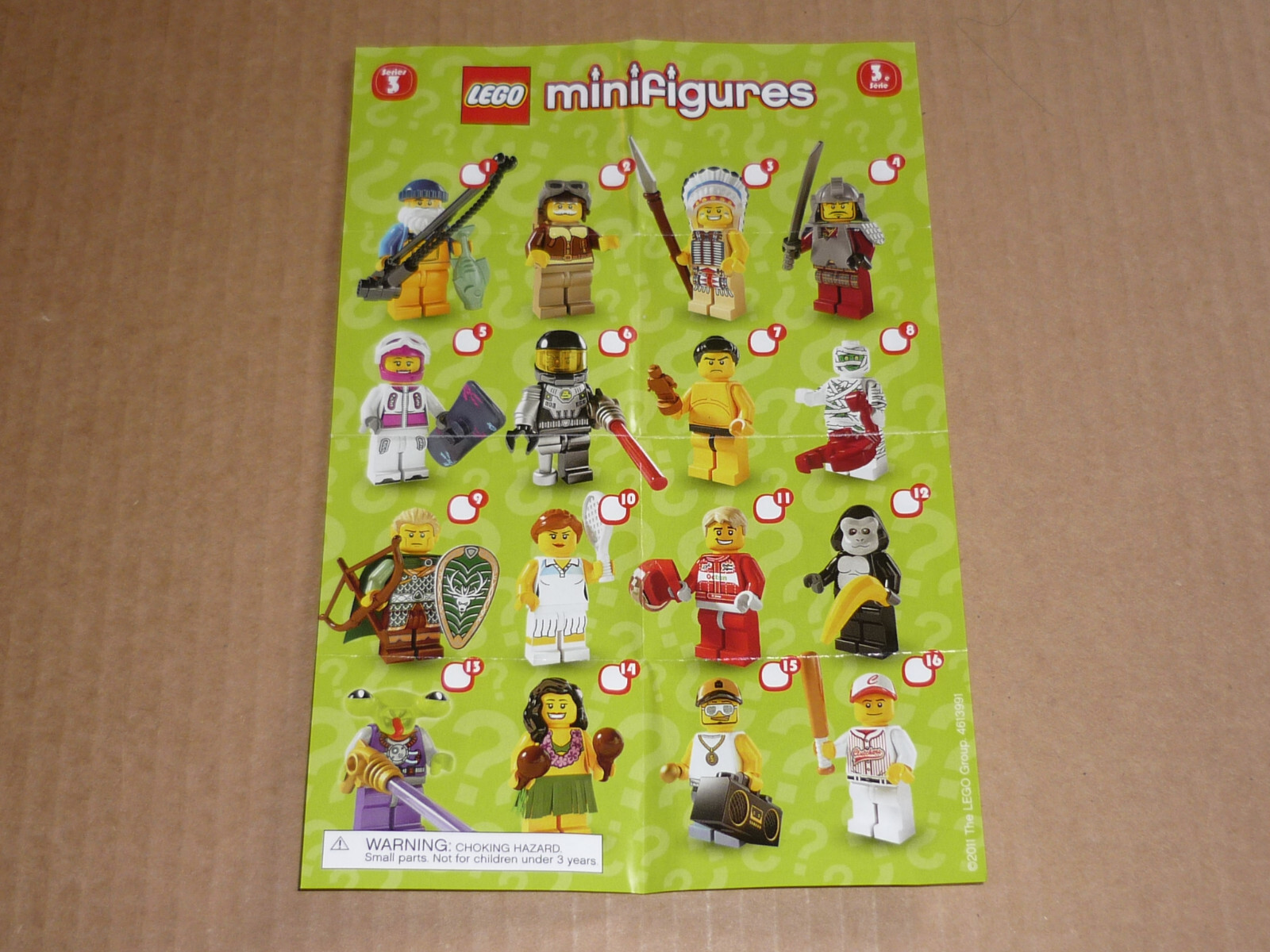 LEGO 8803 Collectible Minifigures Series 3 - Complete Set of 16 New ...