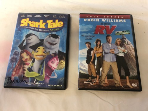 Two Family Fun DVD Movies-Robin Williams-RV & Shark Tale By Dreamworks ...