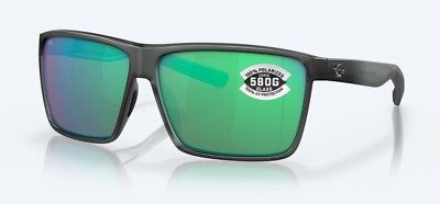 BRAND NEW Costa Del Mar RINCON Smoke Crystal / Green Mirror Polarized ...