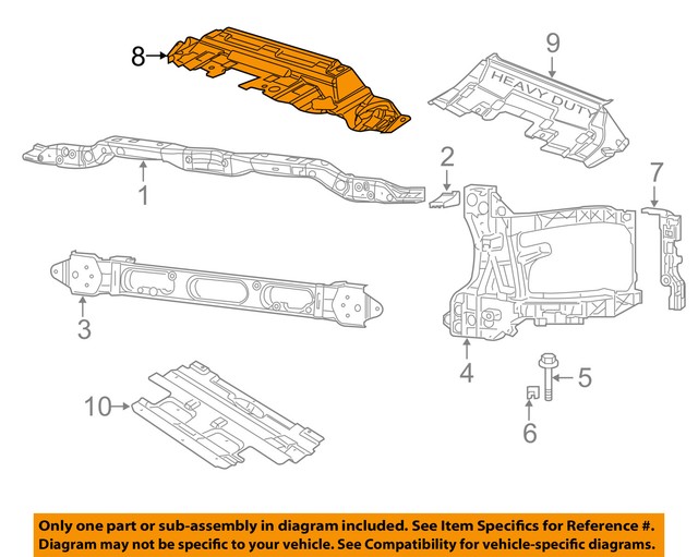 Ram CHRYSLER OEM 3500 Radiator Core Support-Headlamp Mounting Right ...