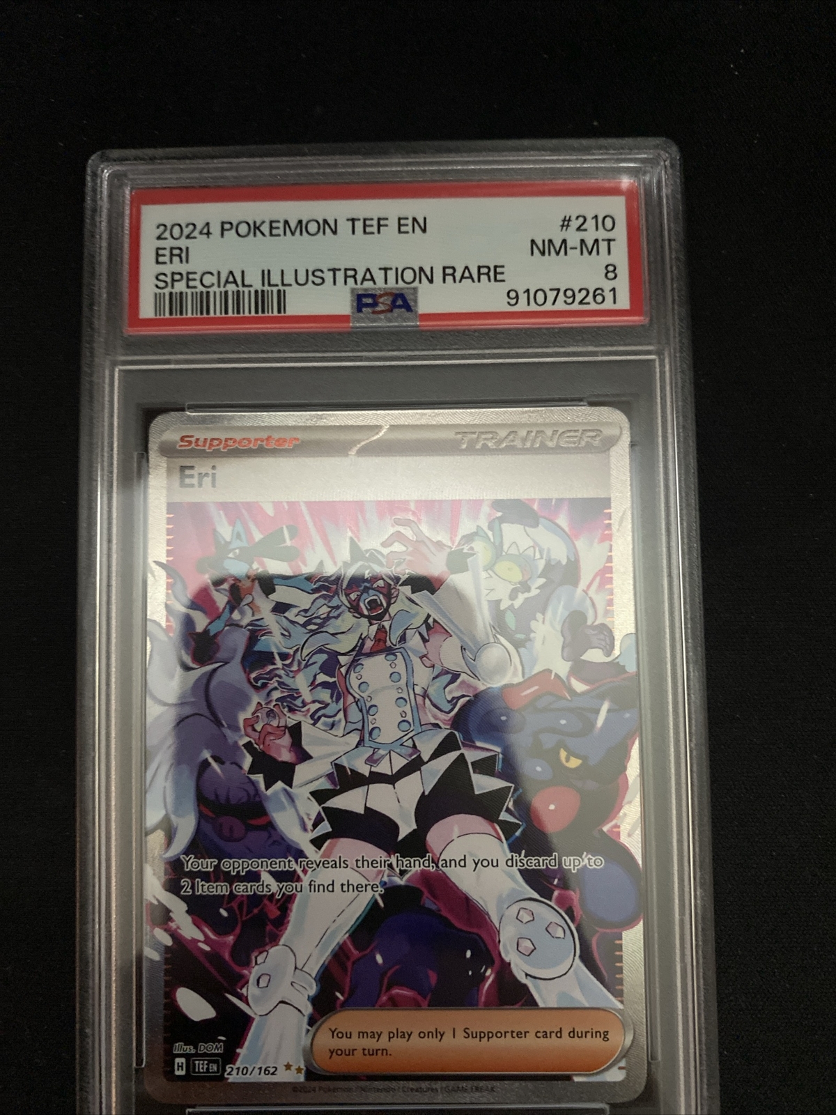 PSA 8 Eri - 210/162 Special Illustration Rare Trainer Pokémon Temporal ...