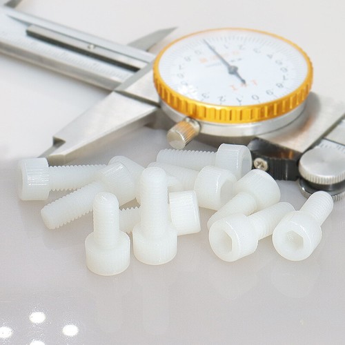 M3 M4 M5 M6 - M10 White Nylon Socket Cap Head Hex Screws Allen Key ...