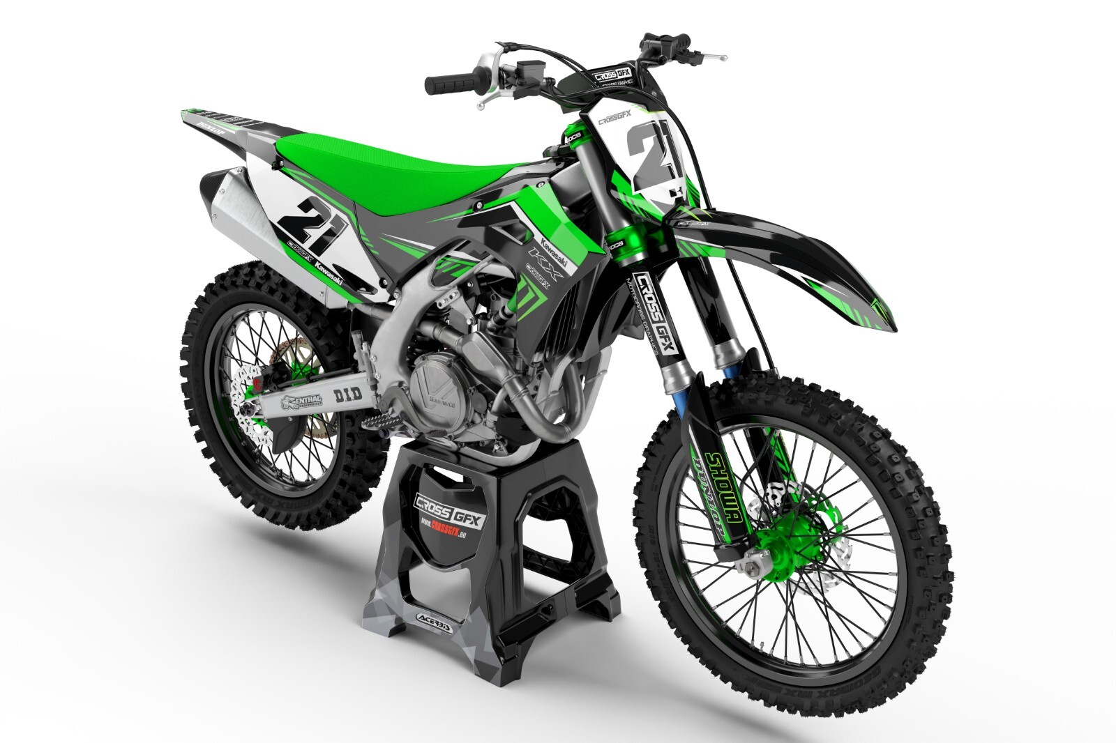 KAWASAKI Complete Graphics KX F KLX 65 85 110 112 125 140 150 230 250 ...