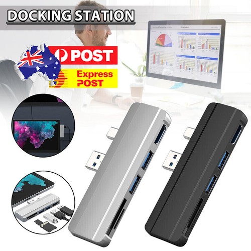 For Surface Pro 6 Pro 5 Pro 4 Hub Dock with 4K HDMI Compatible USB 3.0 ...