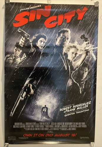 SIN CITY Movie POSTER 27 x 40 Mickey Rourke, Jessica Alba, Bruce Willis ...