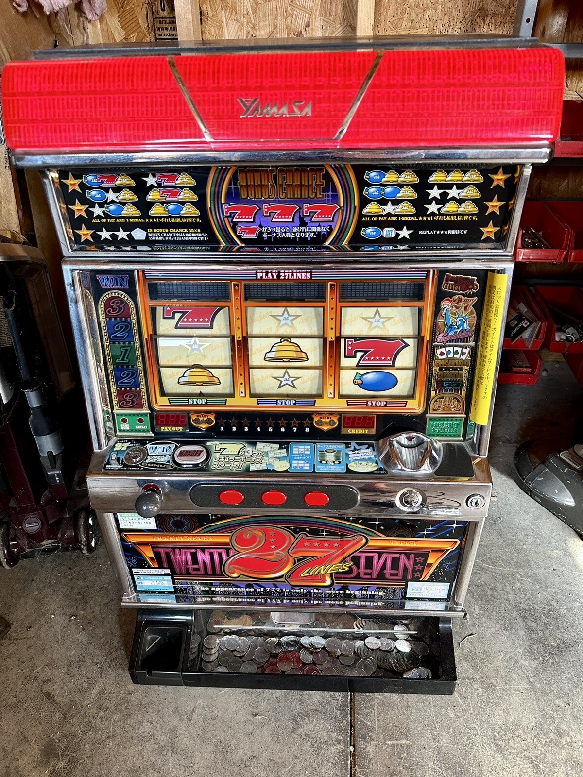 Yamasa 27 Lines Tabletop Slot Machine | eBay