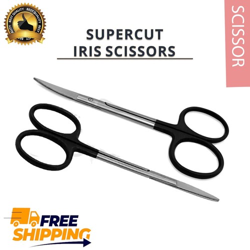 New 2 Pcs Supercut Iris Scissors 6″Straight & Curved surgical instruments By TC | eBay
