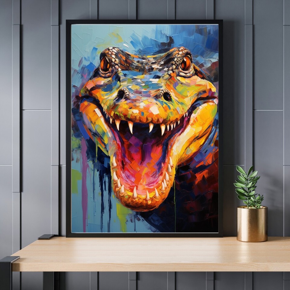 Face of Alligator Jigsaw Puzzle 300/500/1000 Piece | eBay UK