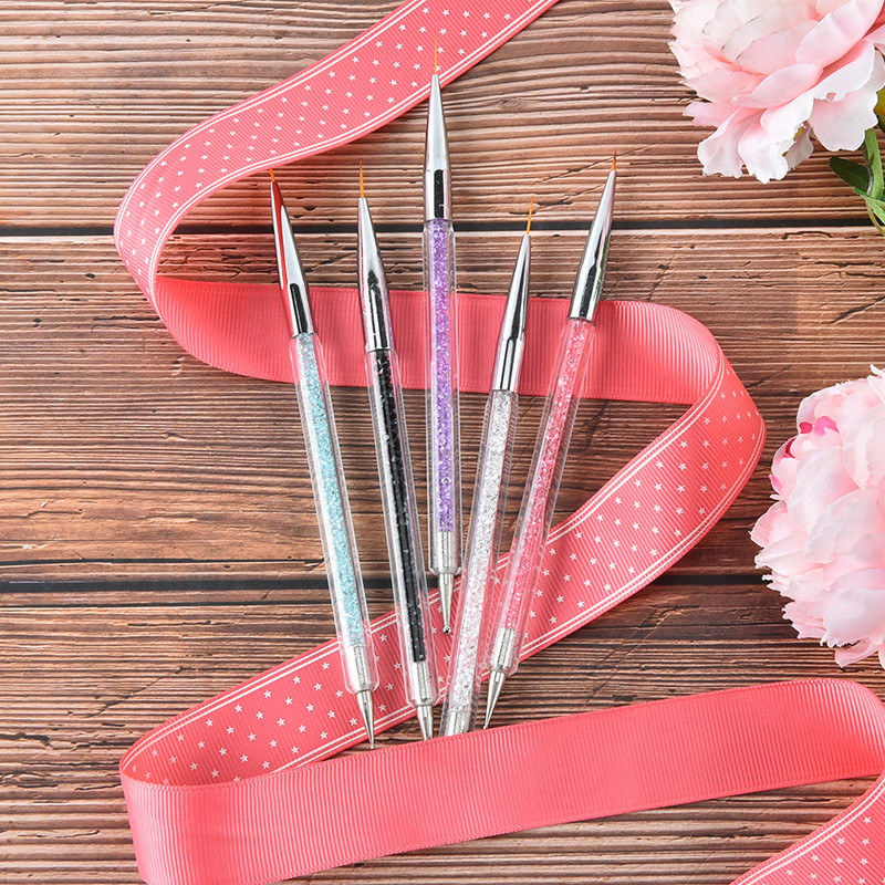 2 in 1 nail art rhinestone bead gem picker point pen nail art liner ...