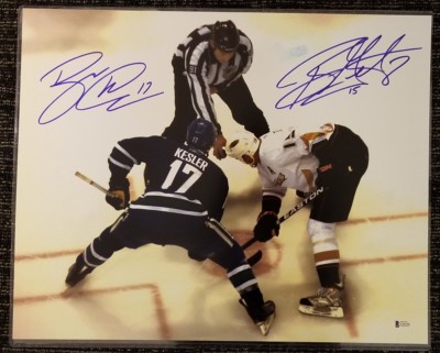 Ryan Getzlaf & Ryan Kesler Signed 16x20 Photo Anaheim Ducks ~ Beckett ...