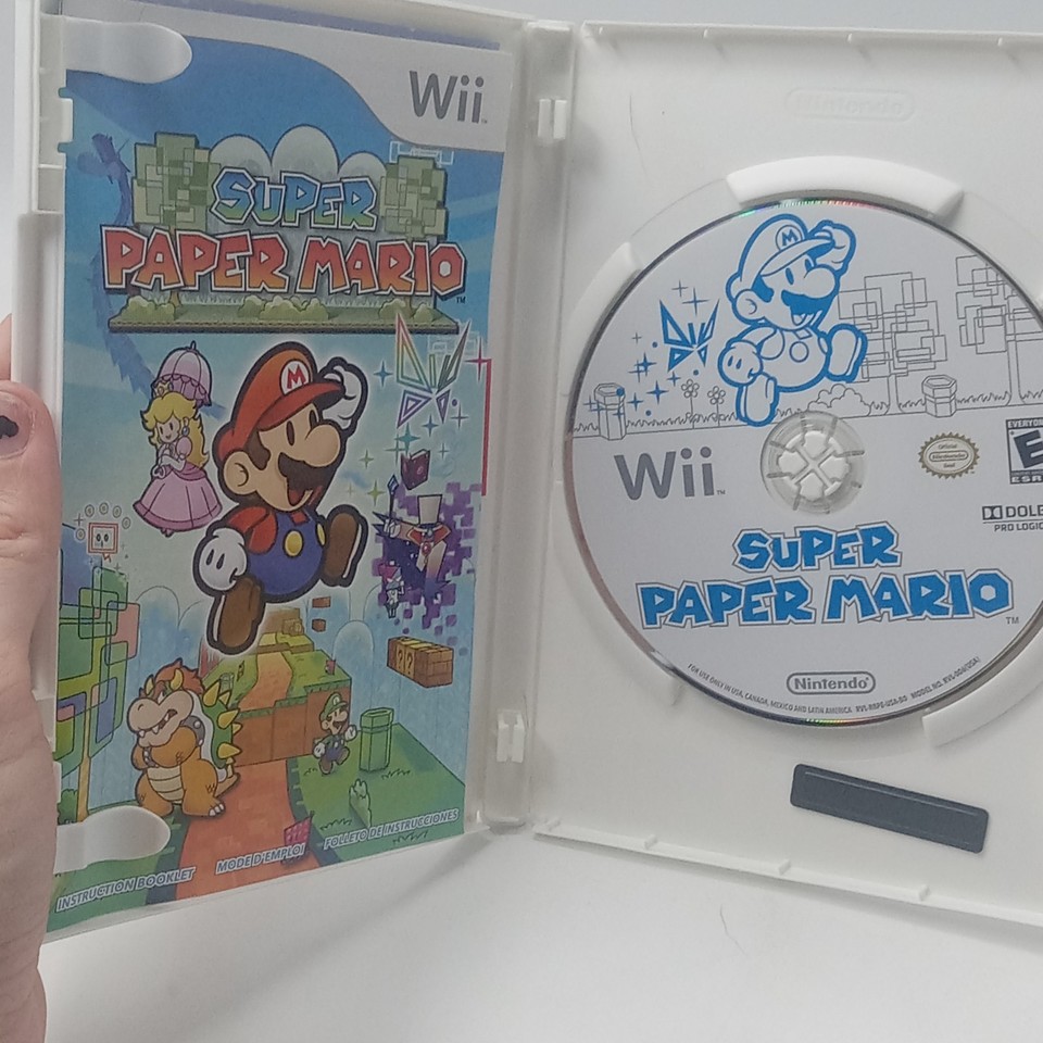 Super Paper Mario Nintendo Selects Edition Nintendo Wii CIB With ...