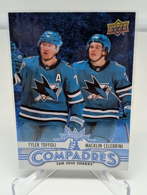 2025 Upper Deck Series 1 CM-11 Macklin Celebrini Tyler Toffoli ...