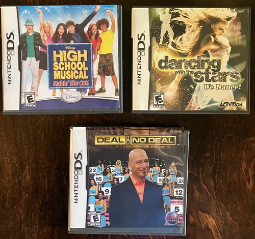 3 Nintendo DS games, H.S. Musical,Dancing with the Stars,Deal or No ...