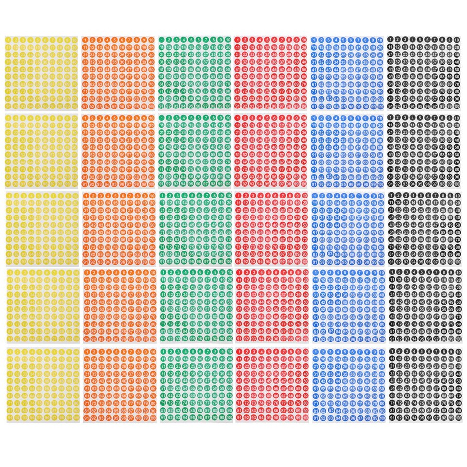 60 Sheets Sorting Tags Notebook Labels Stickers File Organization ...