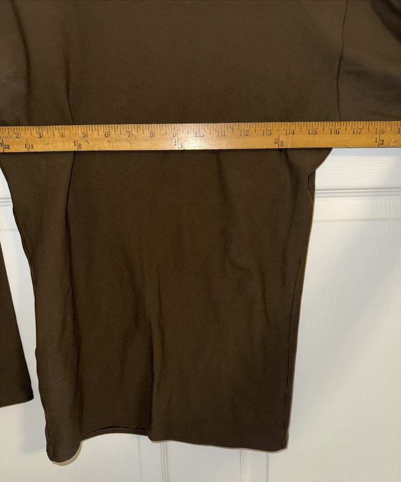 Under Armour Long Sleeve Compression Shirt Brown Heat Gear sz Medium | eBay