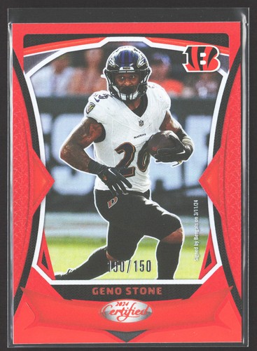 Geno Stone 2024 Panini Certified Mirror Orange #47 SN #/150 Cincinnati ...