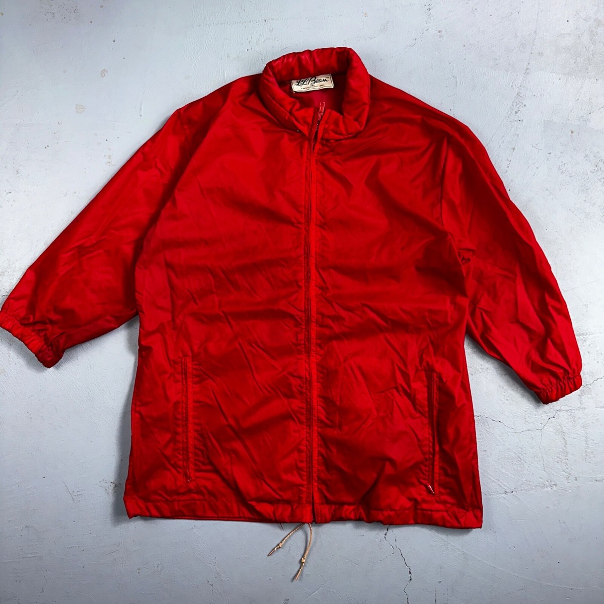 LL BEAN Coach Jacket Large Zip Front Nylon True VTG 1970s LL BEAN Coach Jacket Large Zip Front Nylon True VTG 1970s