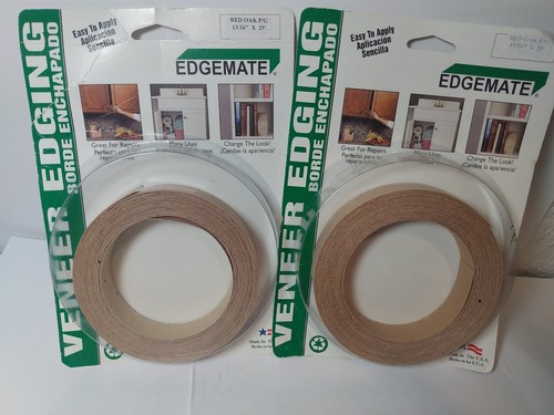 Edgemate 13/16 x25' Pre-glued Iron On Red Oak P/G Veneer Edging Banding ...