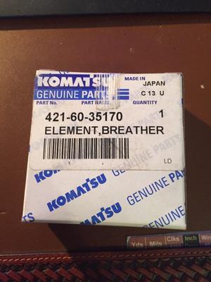 Komatsu Breather Element 4216035170 421-60-35170 | eBay