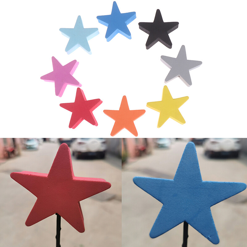 1Pc Colorful five-pointed star car antenna pen topper aerial EVA ball ...