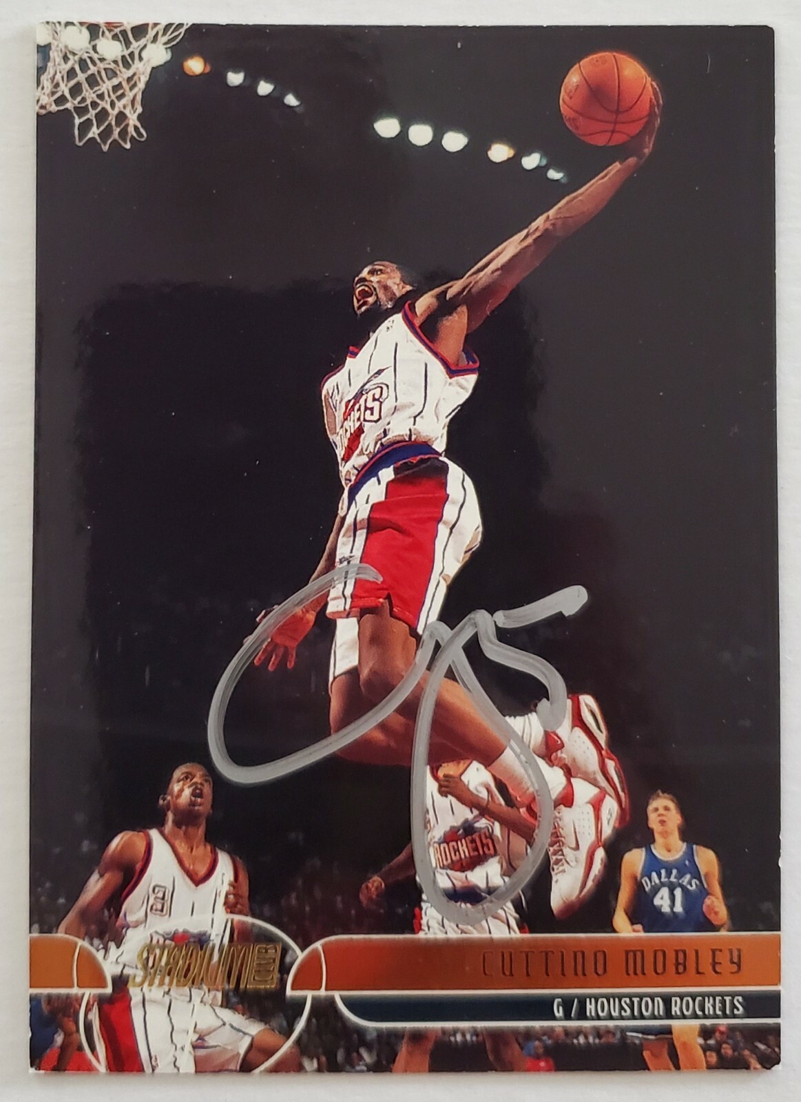 Cuttino Mobley Signed 2001 Topps Stadium Club #44 Card Houston Rockets ...