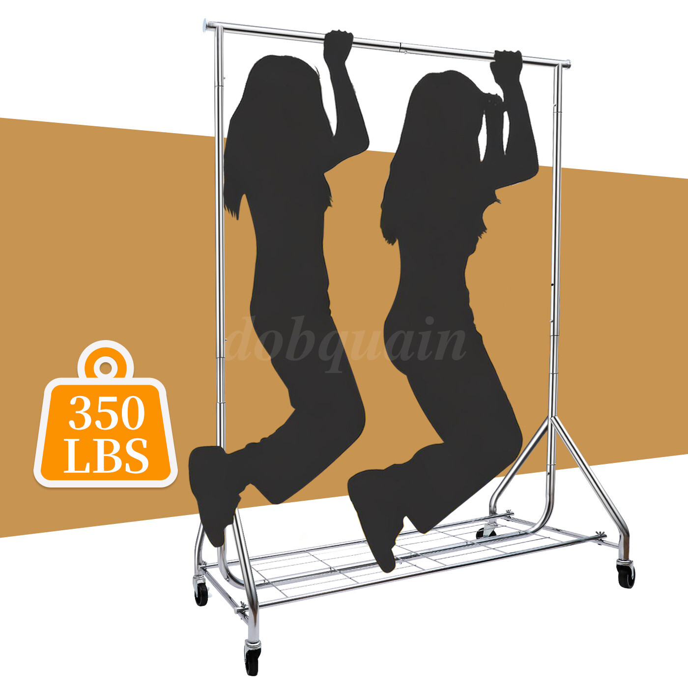 Heavy Duty Garment Rack Rolling Clothes Rack Collapsible Clothing Rack ...