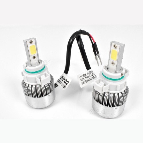FOG LIGHTS 36W X2 3800LM LED 5202 9009 Bulb HIGH POWER COB 6000K White ...