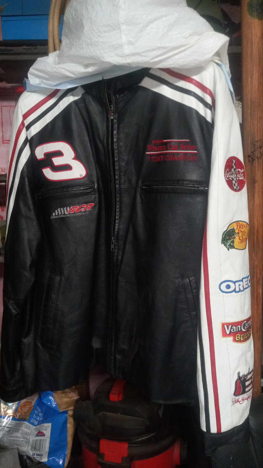 Dale Earnhardt SR. Vintage Wilson Leather NASCAR #3 Winston Cup Series ...