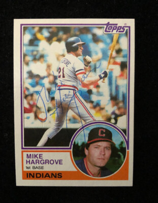 MARK HARGROVE 1983 TOPPS AUTOGRAPHED SIGNED AUTO BASEBALL CARD 660 ...