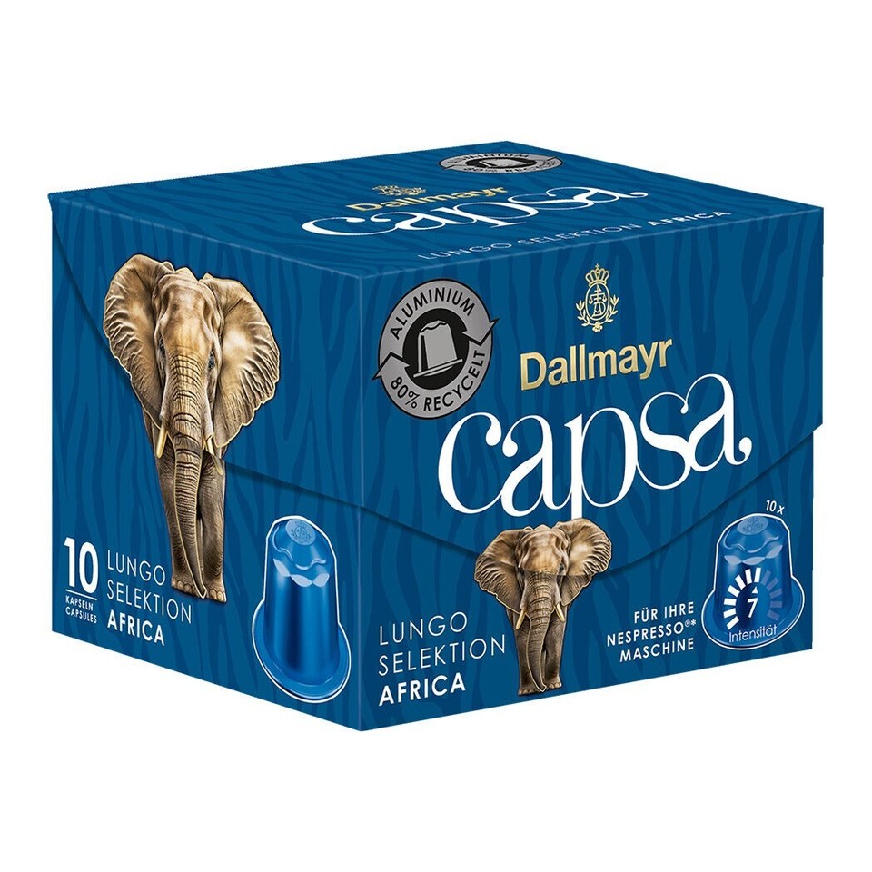 3 x Dallmayr Capsa LUNGO AFRICA Coffee Pods Nespresso - 3 x 10 Capsules ...