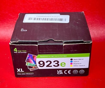 NEW 923e XL INK CARTRIDGES COMBO PACK for HP 923e Ink 923XL BOX of 4 ...