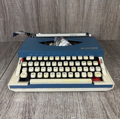 Vintage Royal Sprite Manual Typewriter Blue/White with Ribbon – Tested ...