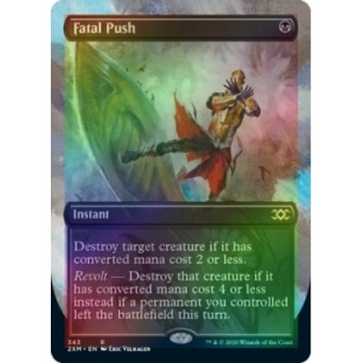 Foil Fatal Push (borderless) M/NM Magic: The Gathering MTG Double ...