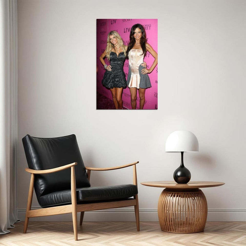 404006 Adriana Lima and Marisa Miller miami 2008 WALL PRINT POSTER US ...