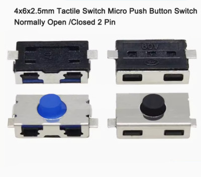 4x6x2.5mm Tactile Switch Micro Push Button Switch Normally Open /Closed ...
