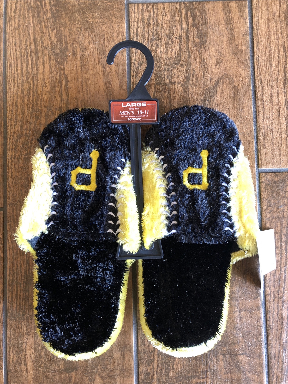 Pittsburgh Pirates Plush SLIDE SLIPPERS MLB License Mens Size Large 10 ...